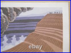 Takeji Asano Mt. Aso Volcano Hand-colored Woodblock print Circa 1965 ...