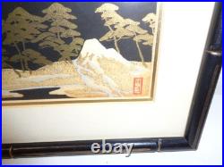 Vintage Mt. Fuji Signed Woodblock Print | Japanese Woodblock Print